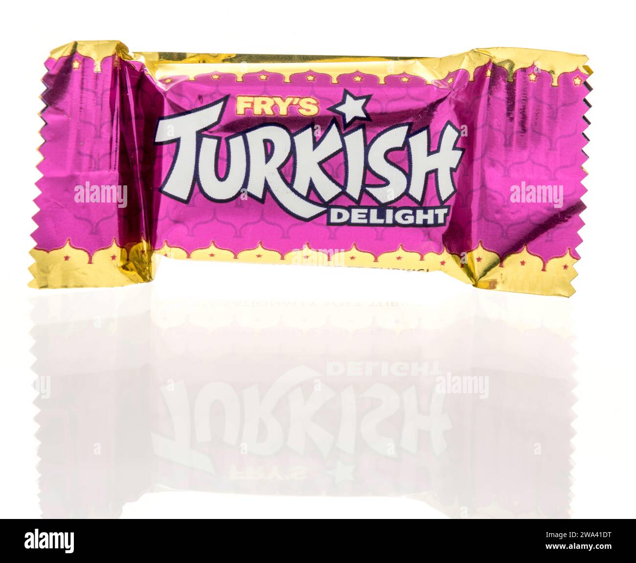 Winneconne, WI - 23 December 2023: A package of Frys Turkish delight ...