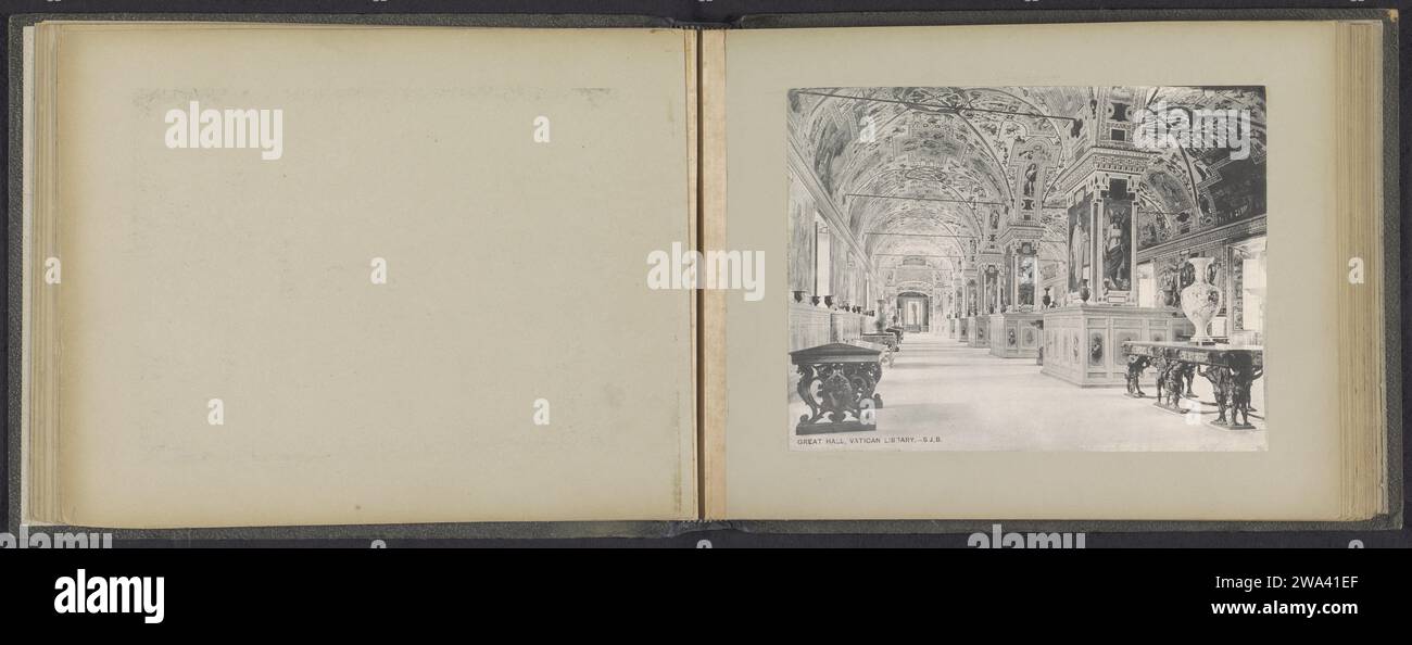 Great hall, Vatican library, Samuel J. Beckett, c. 1890 - c. 1900 ...