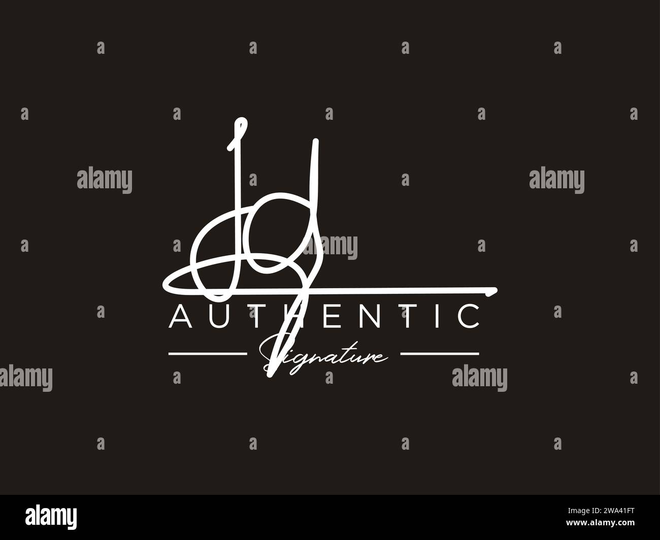 JD Signature Logo Template Vector Stock Vector Image & Art - Alamy
