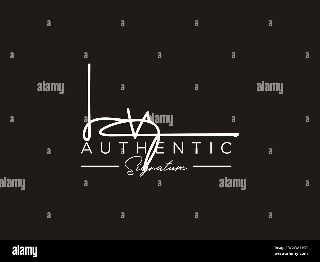 LV Signature Logo Template Vector Stock Vector Image & Art - Alamy