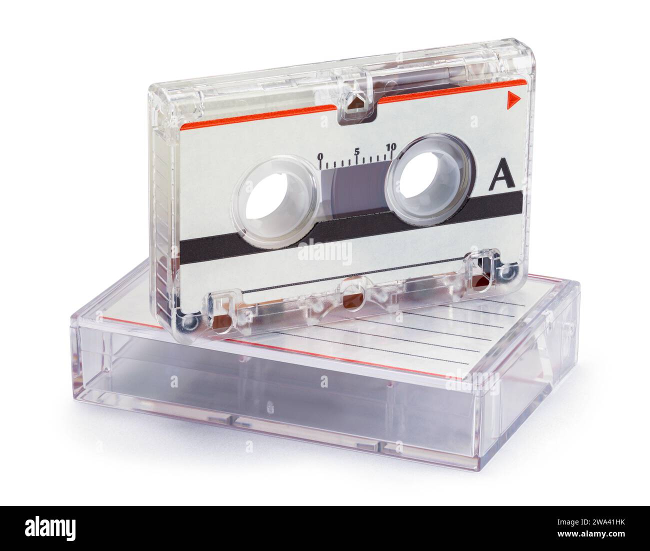 Two Mini Cassettes Cut Out on White Stock Photo - Alamy