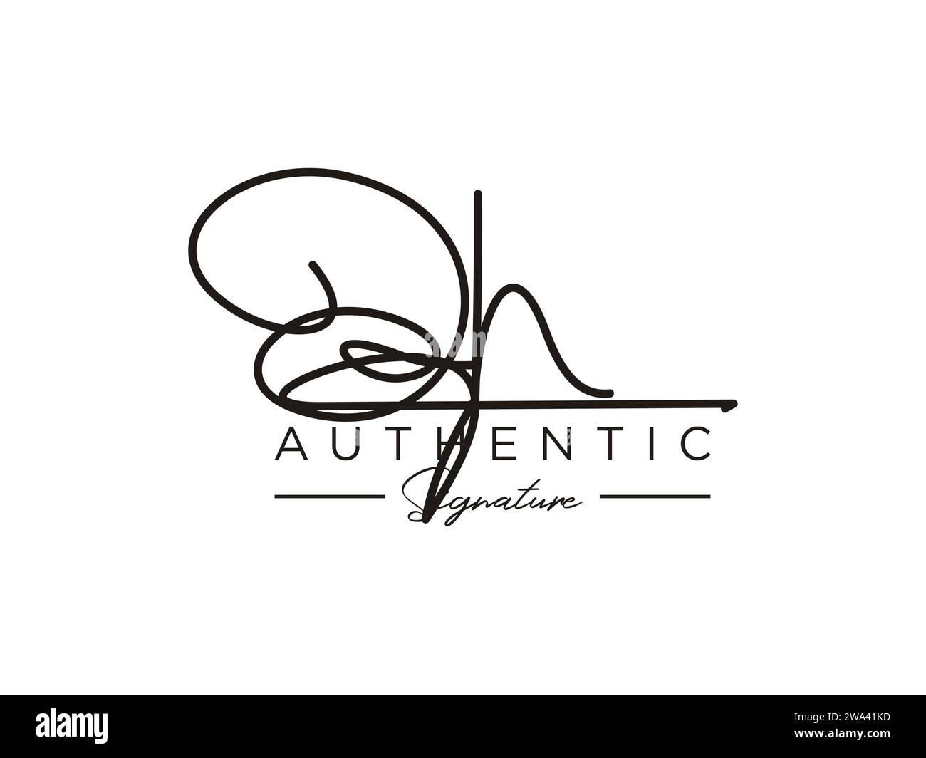 Oh signature Stock Vector Images - Alamy