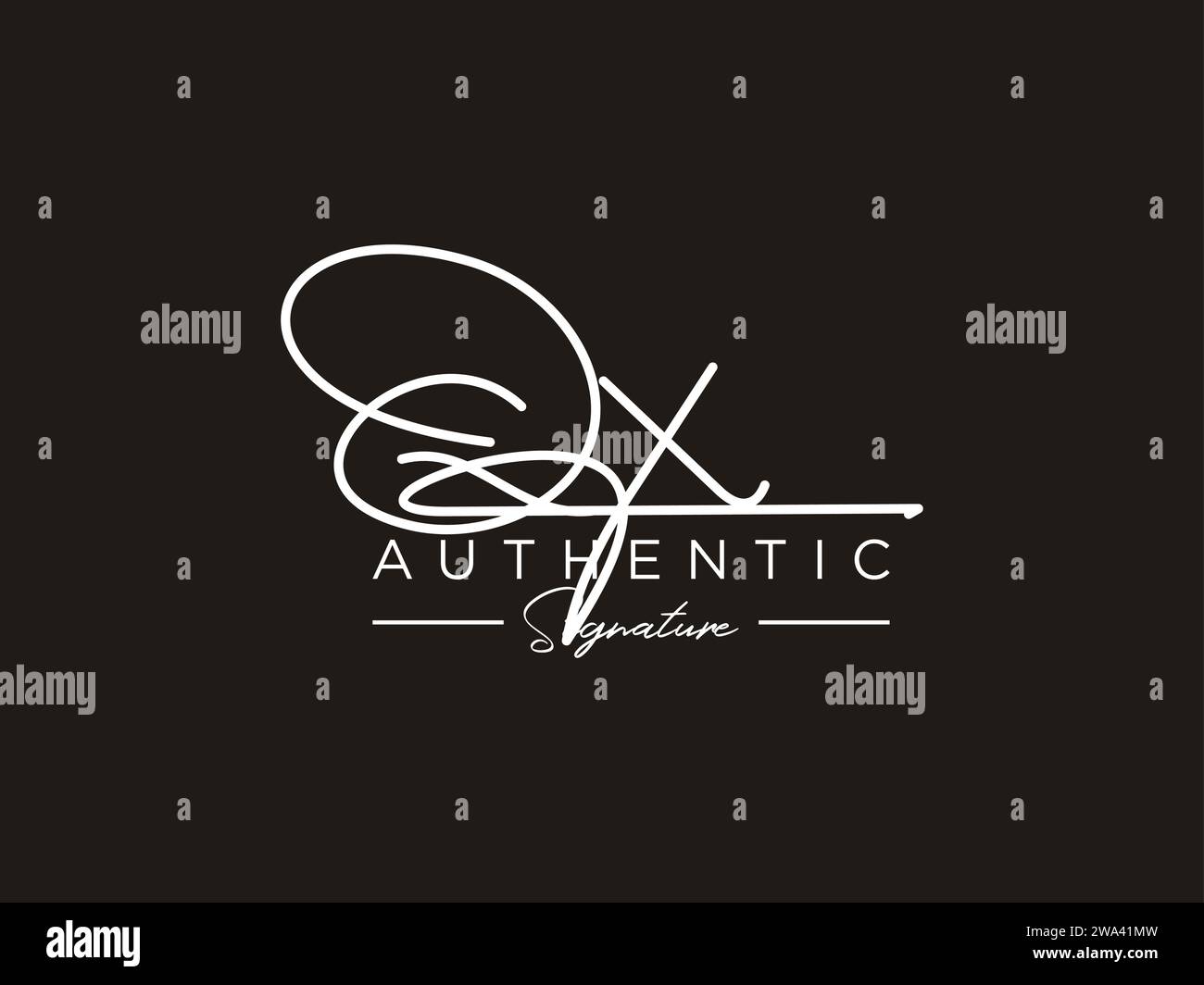 Letter qx vector vectors hi-res stock photography and images - Alamy