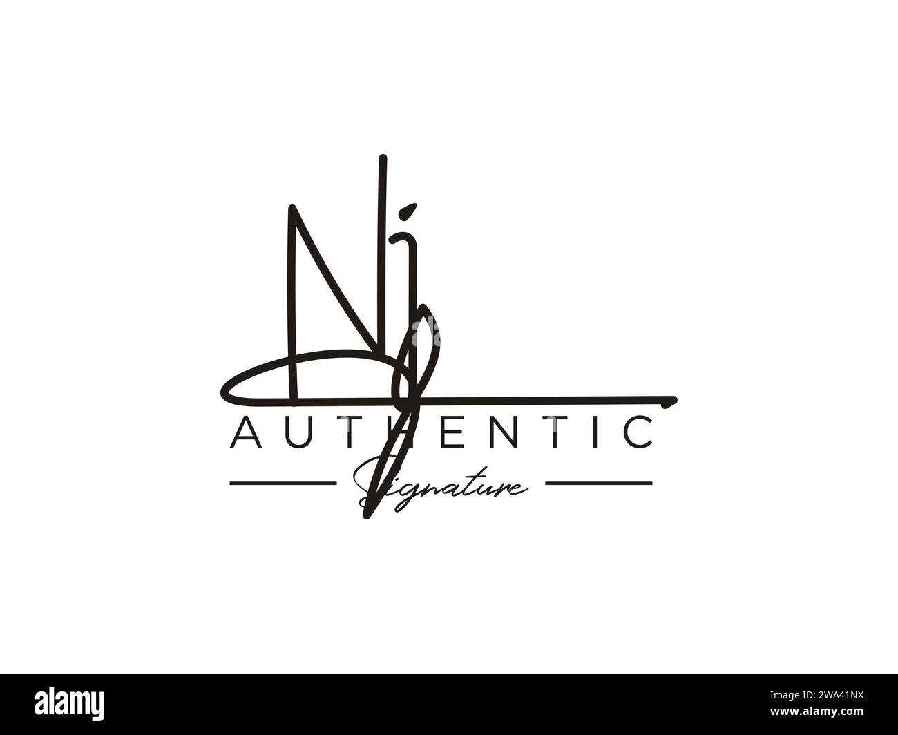 Nj alphabet Stock Vector Images - Alamy