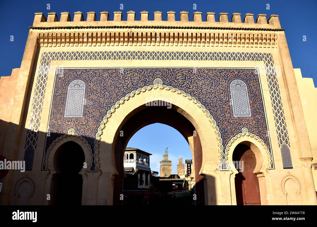 The Blue Gate Stock Photo - Alamy