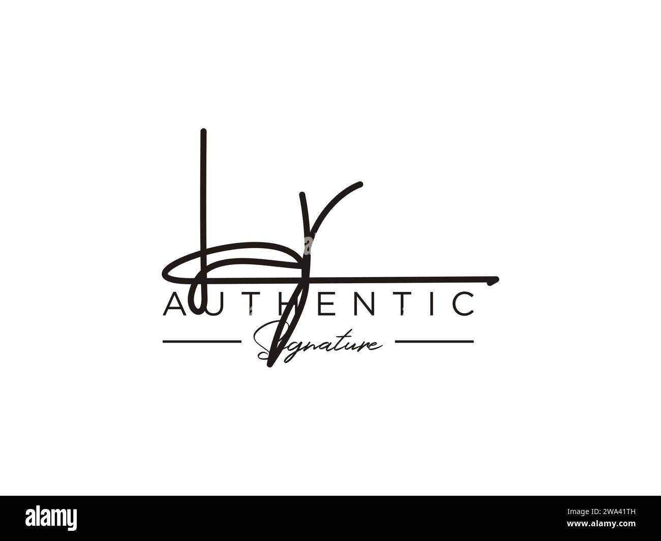 LR Signature Logo Template Vector Stock Vector Image & Art - Alamy