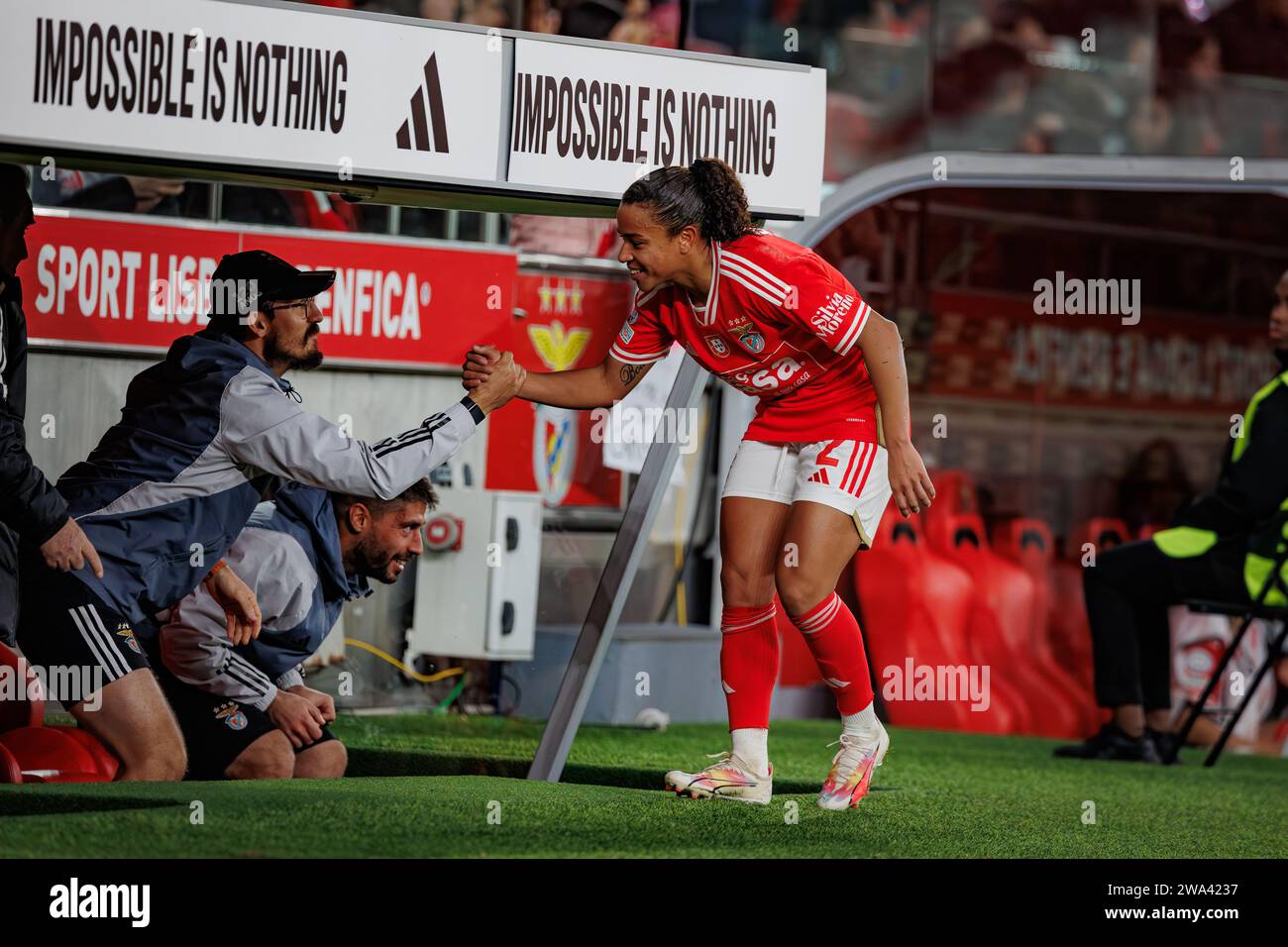 Marie Alidou during UEFA Women Champions League 23/24 game between SL ...