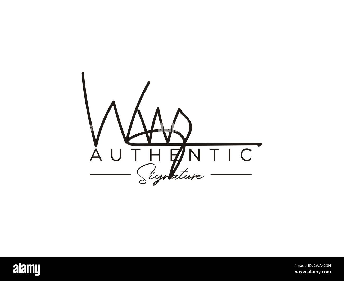 Letter ww vector vectors hi-res stock photography and images - Alamy
