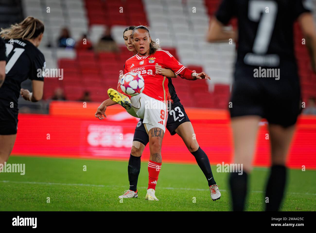 Nycole Raysla, Sara Doorsoun during UEFA Women Champions League 23/24 ...