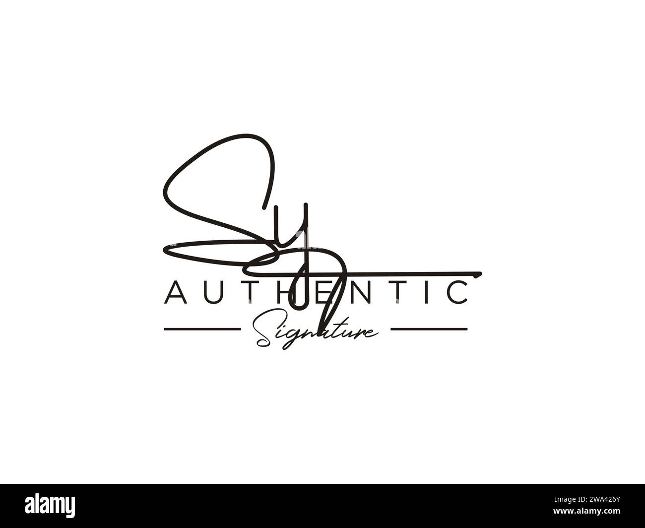 SY Signature Logo Template Vector Stock Vector Image & Art - Alamy