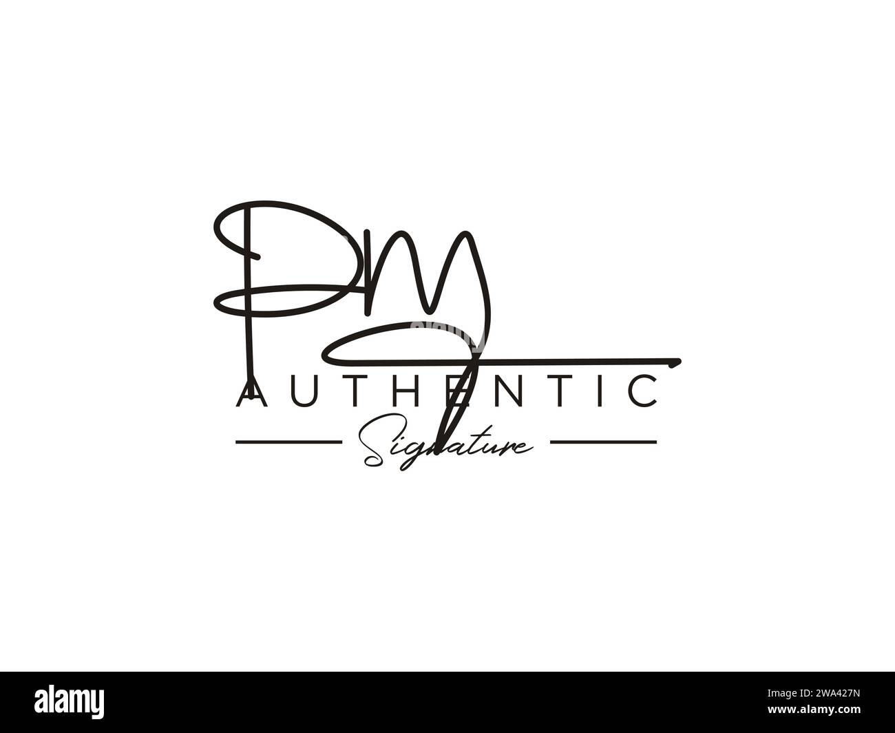 Pm signature hi-res stock photography and images - Alamy