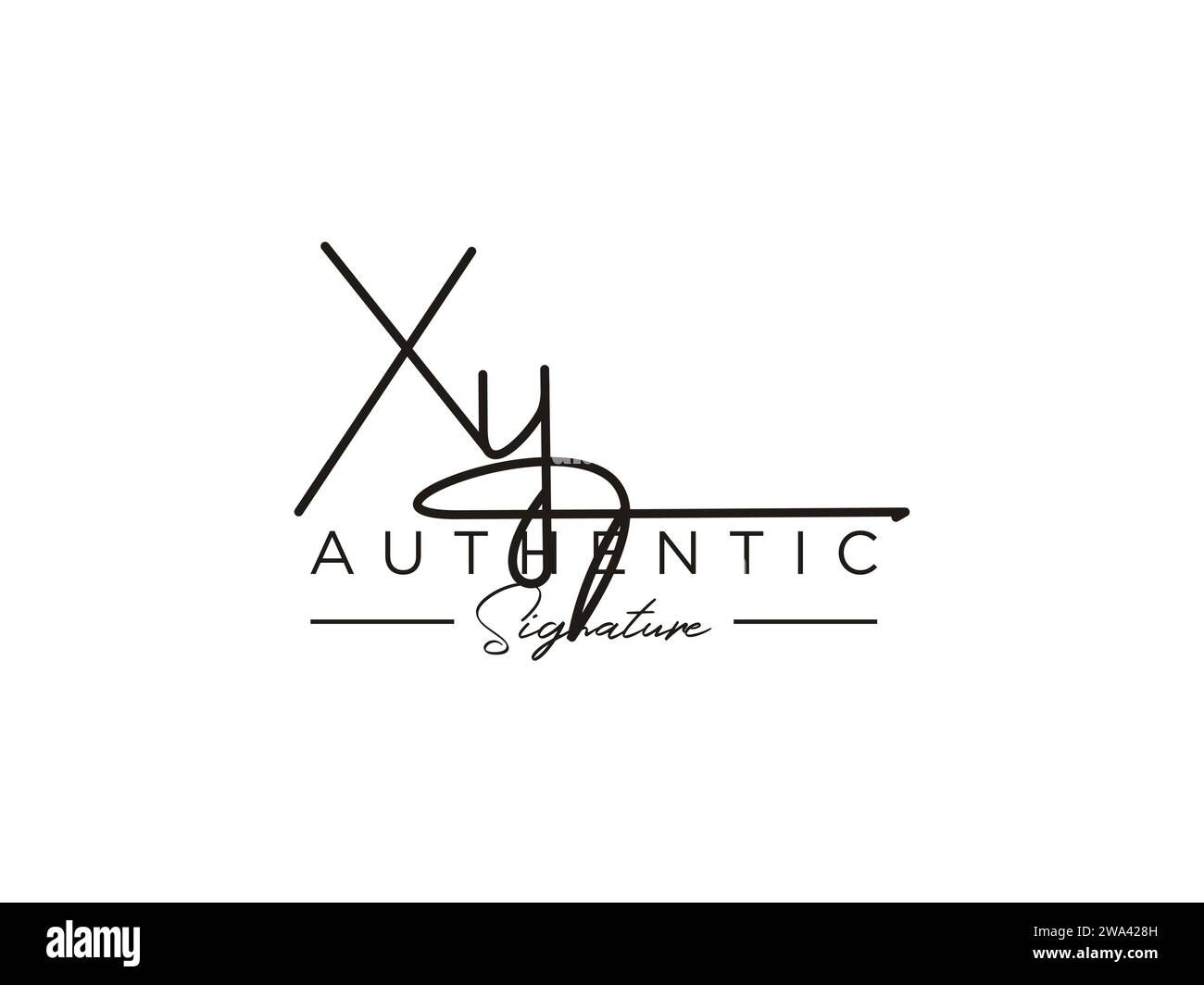 XY Signature Logo Template Vector Stock Vector Image & Art - Alamy