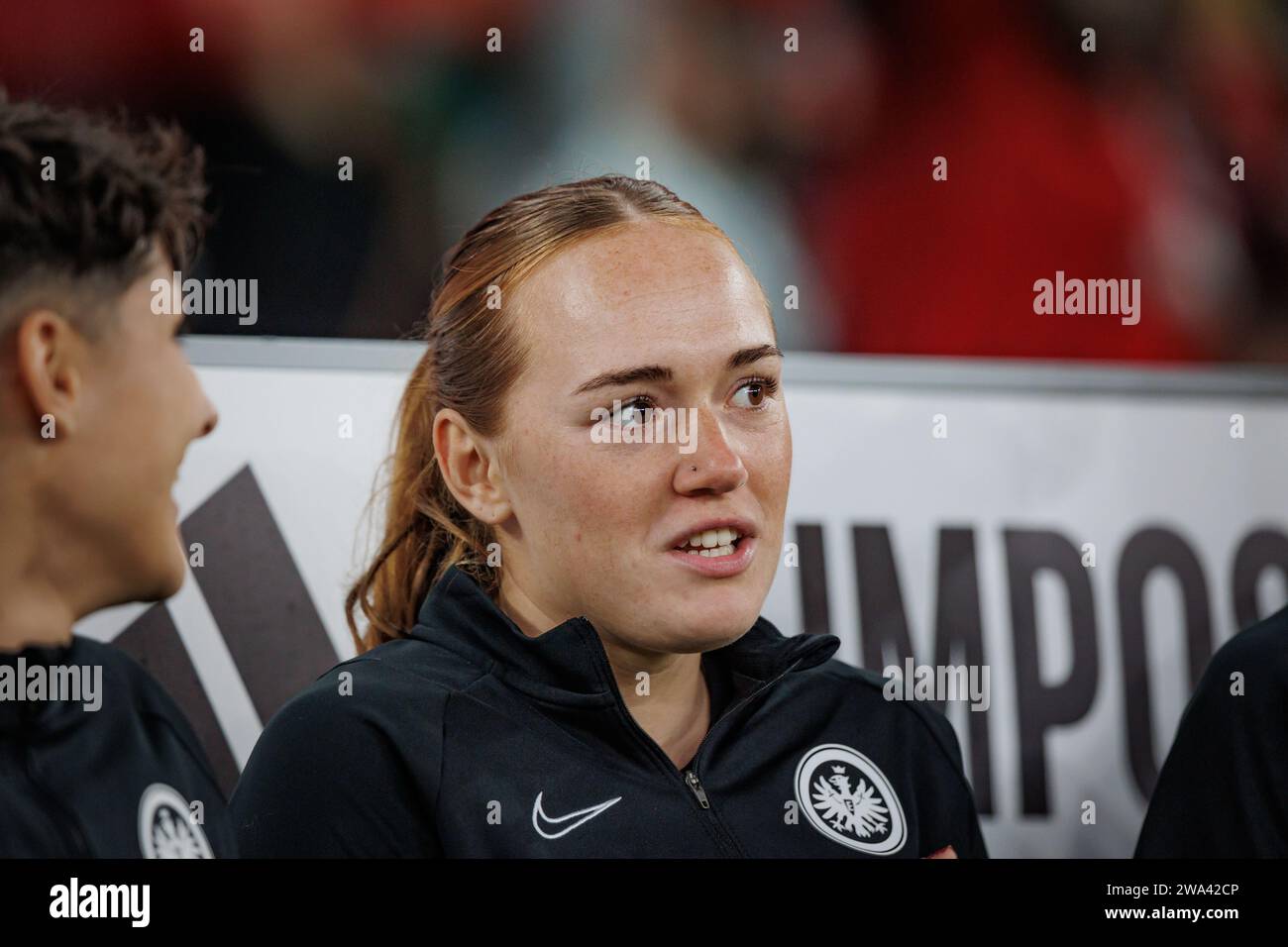 Lisanne Grawe during UEFA Women Champions League 23/24 game between SL ...