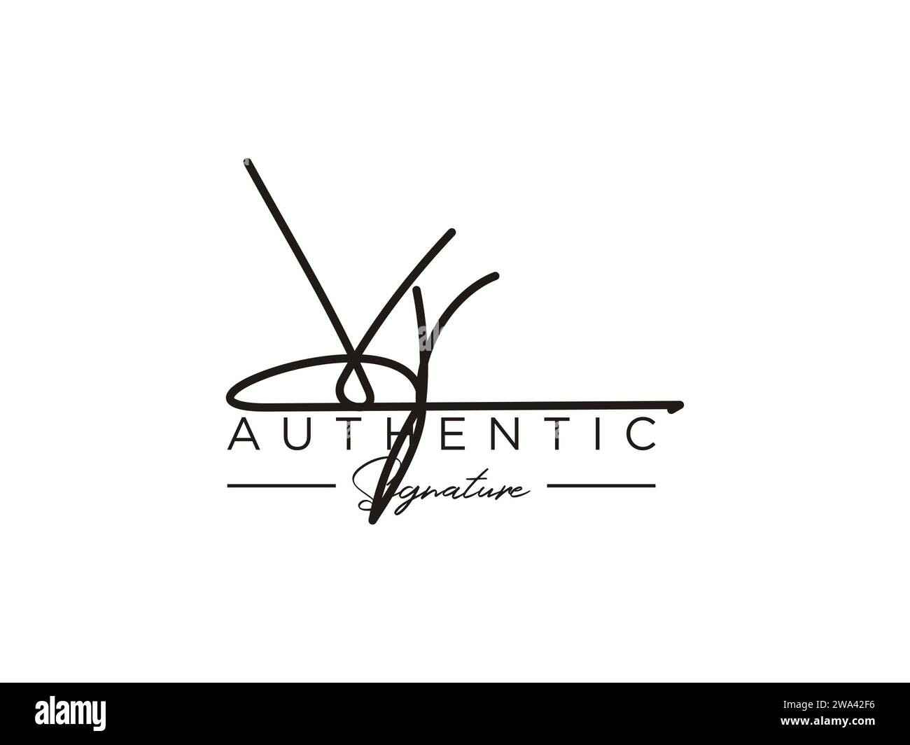 VR Signature Logo Template Vector Stock Vector Image & Art - Alamy