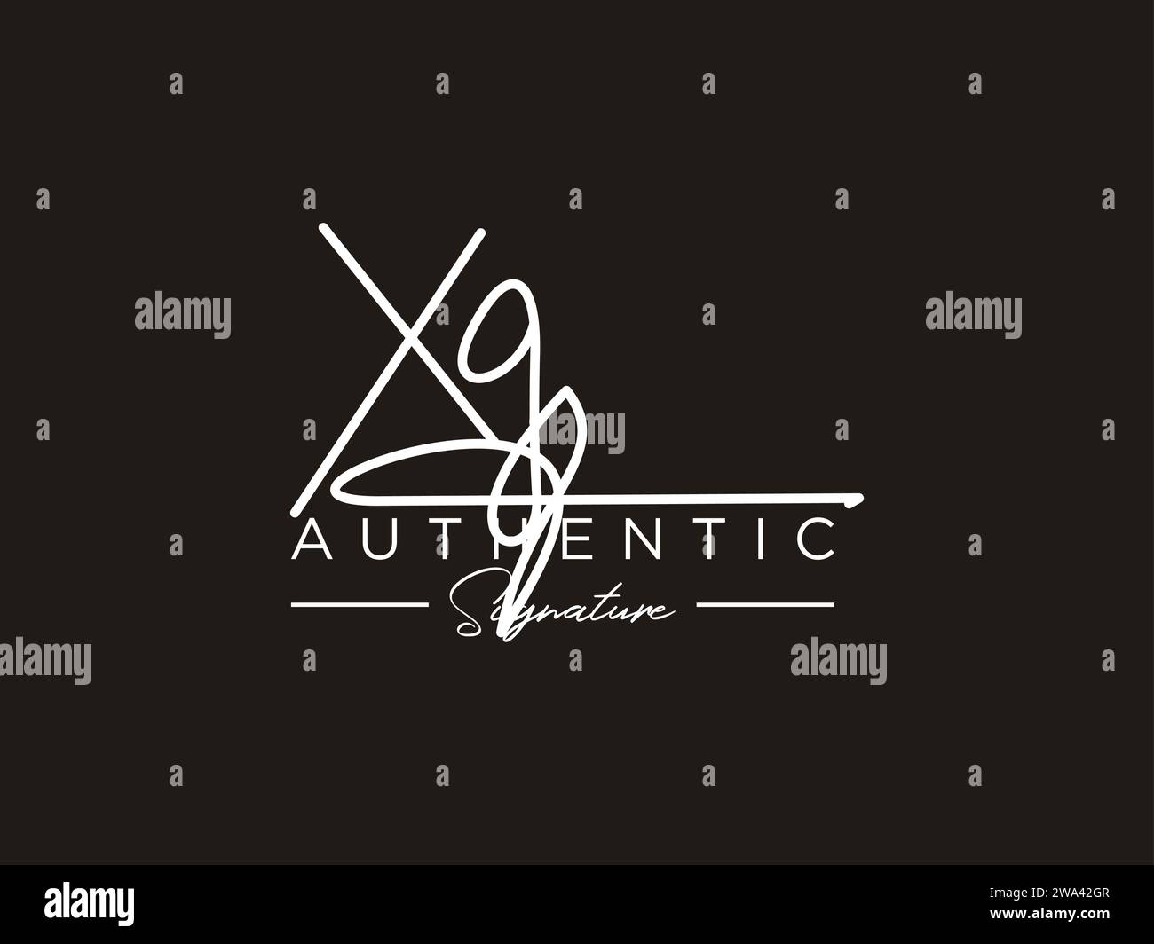 Letter xg vector vectors hi-res stock photography and images - Alamy