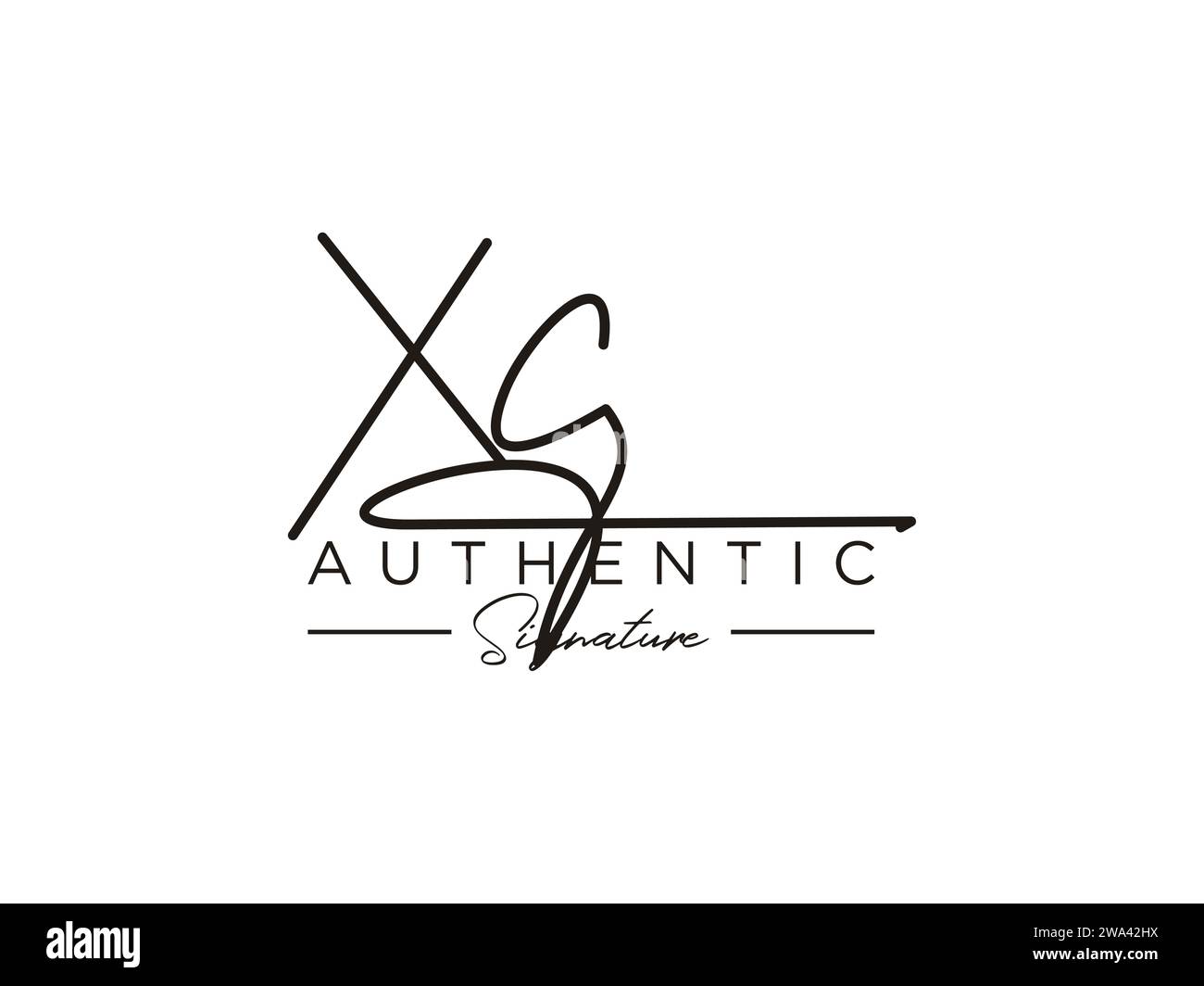 XC Signature Logo Template Vector Stock Vector Image & Art - Alamy