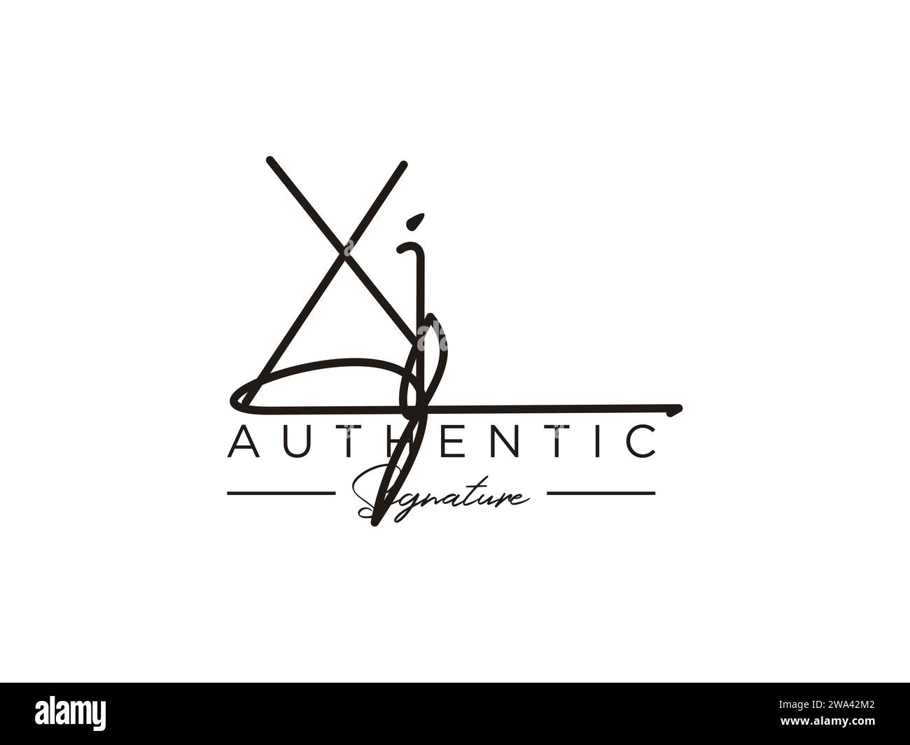 Letter xj vector vectors Stock Vector Images - Alamy