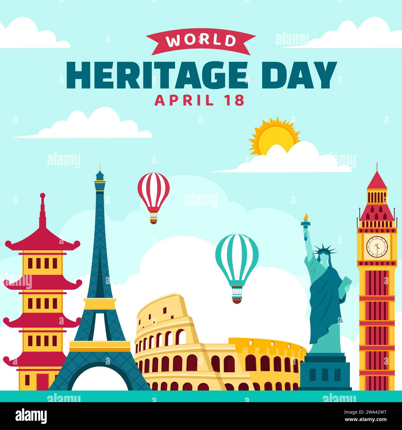 History and heritage sites Stock Vector Images - Alamy