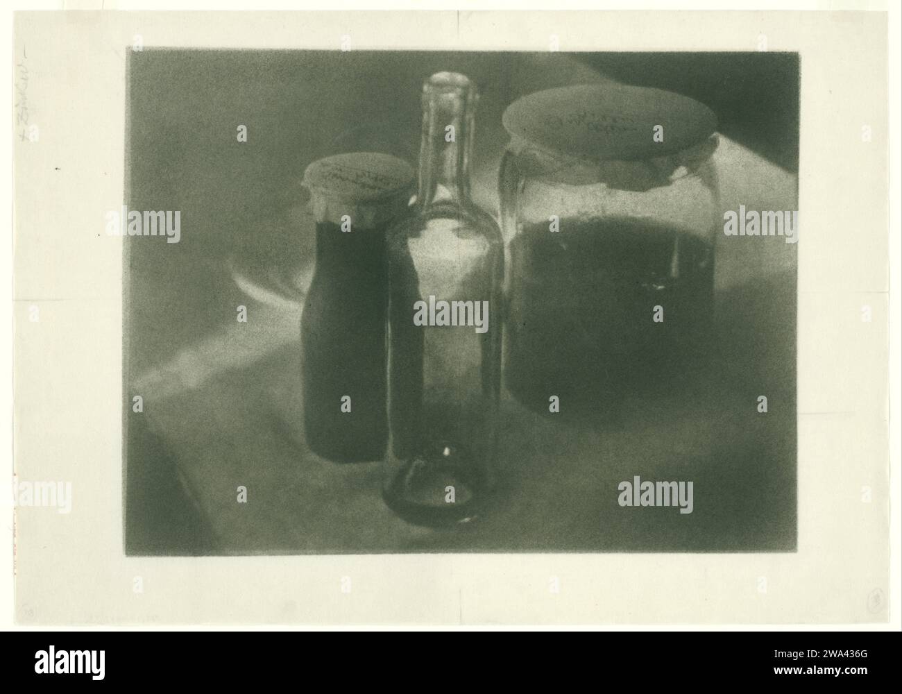 Still life with bottle and pots, 1900 - 1910 photograph Austria ...