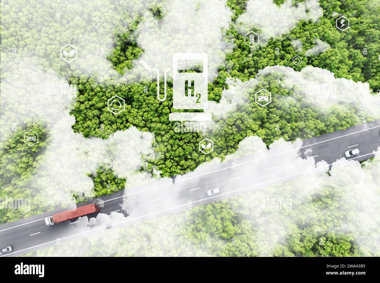 Green hydrogen concept. Sustainable renewable energy. Hydrogen Fuel ...