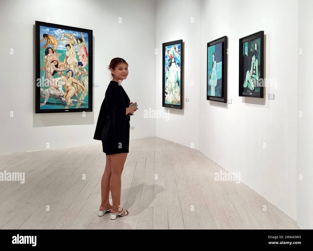 Bangkok, Thailand - June 10, 2023 : Thai Contemporary Art "My Brushwork" Solo art Exhibition by ...
