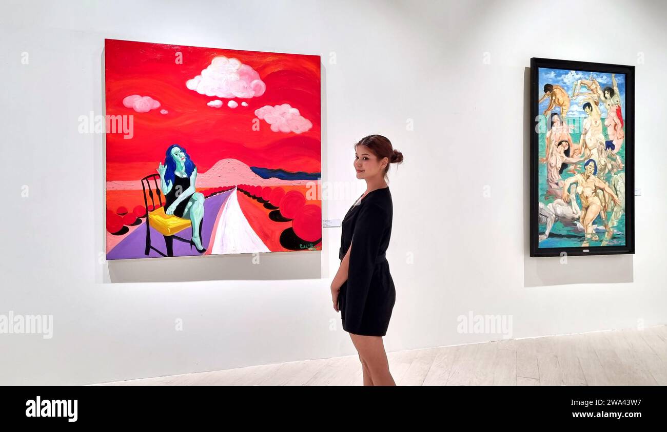 Bangkok, Thailand - June 10, 2023 : Thai Contemporary Art "My Brushwork" Solo art Exhibition by ...