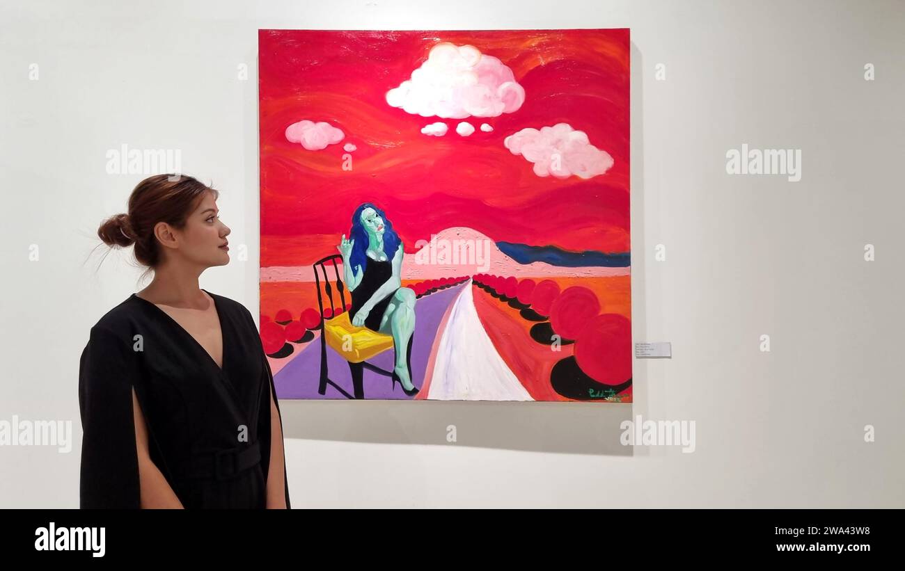 Bangkok, Thailand - June 10, 2023 : Thai Contemporary Art "My Brushwork" Solo art Exhibition by ...