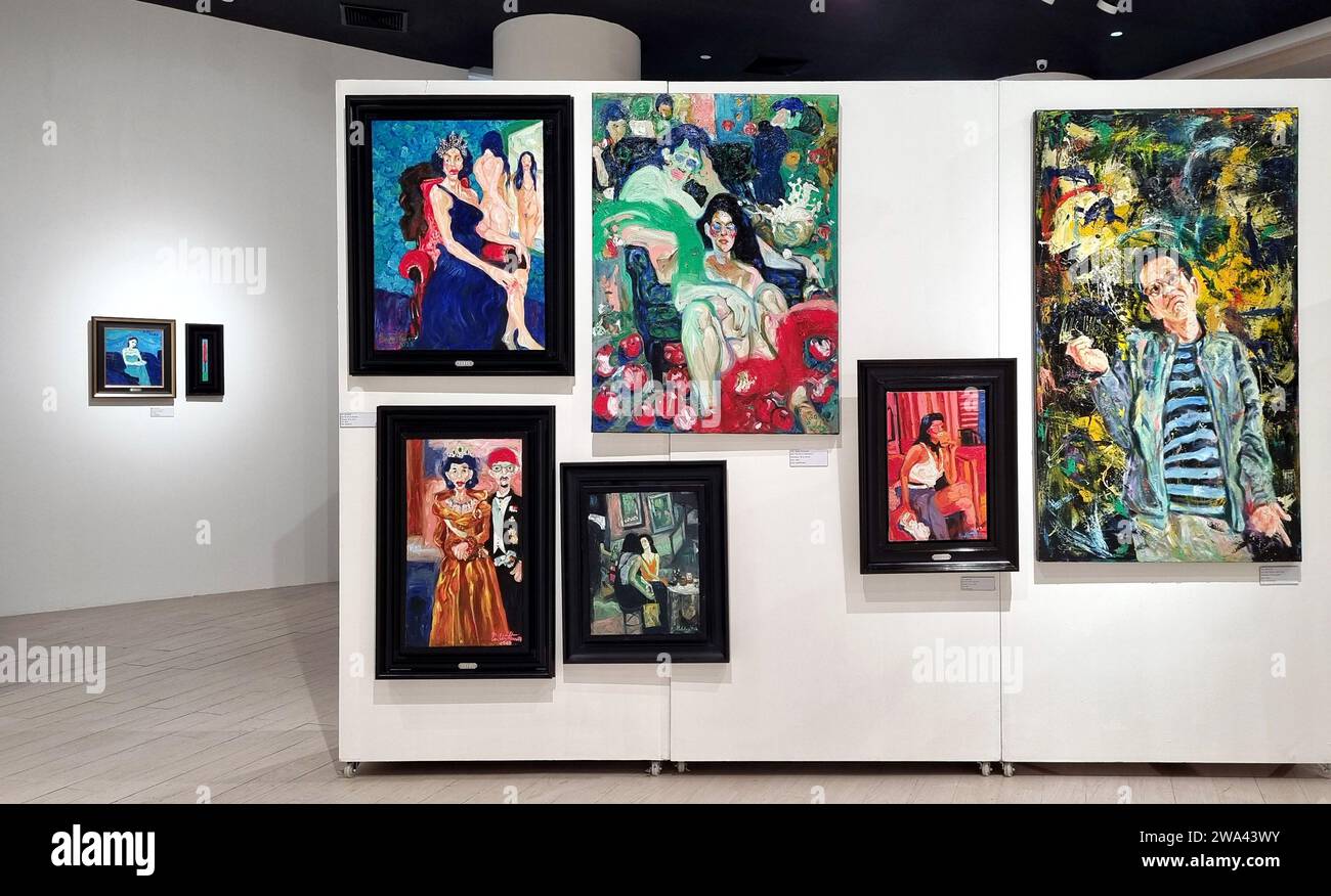 Bangkok, Thailand - June 10, 2023 : Thai Contemporary Art "My Brushwork" Solo art Exhibition by ...