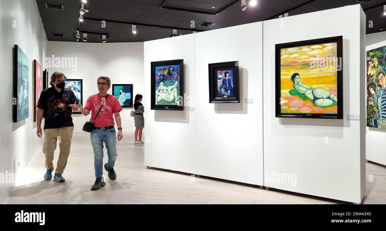 Bangkok, Thailand - June 10, 2023 : Thai Contemporary Art "My Brushwork" Solo art Exhibition by ...