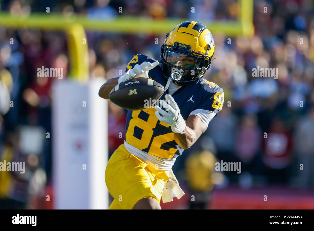 Pasadena, California, USA. 1st Jan, 2024. Michigan wide receiver Semaj ...