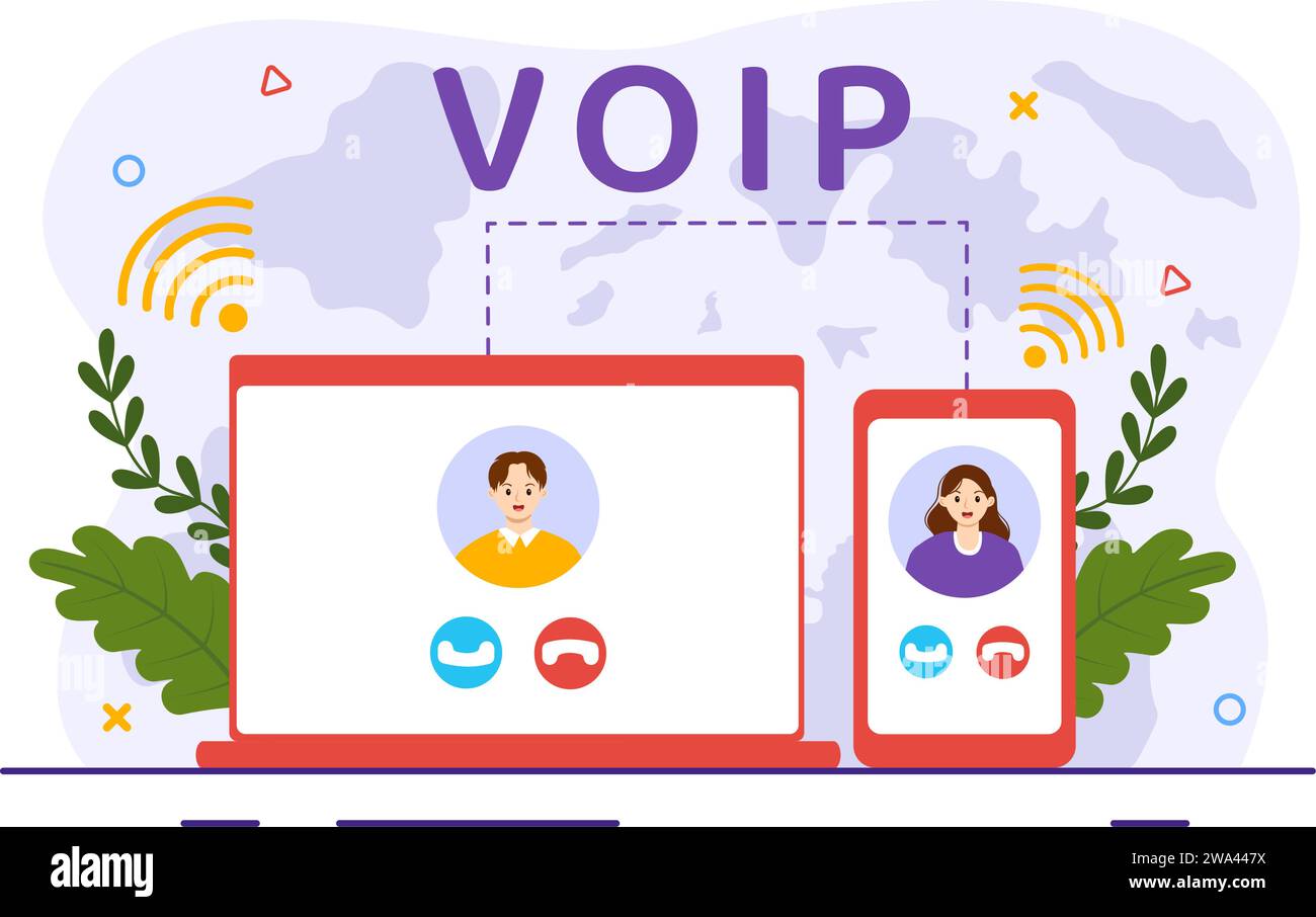 Voice over ip service Stock Vector Images - Alamy