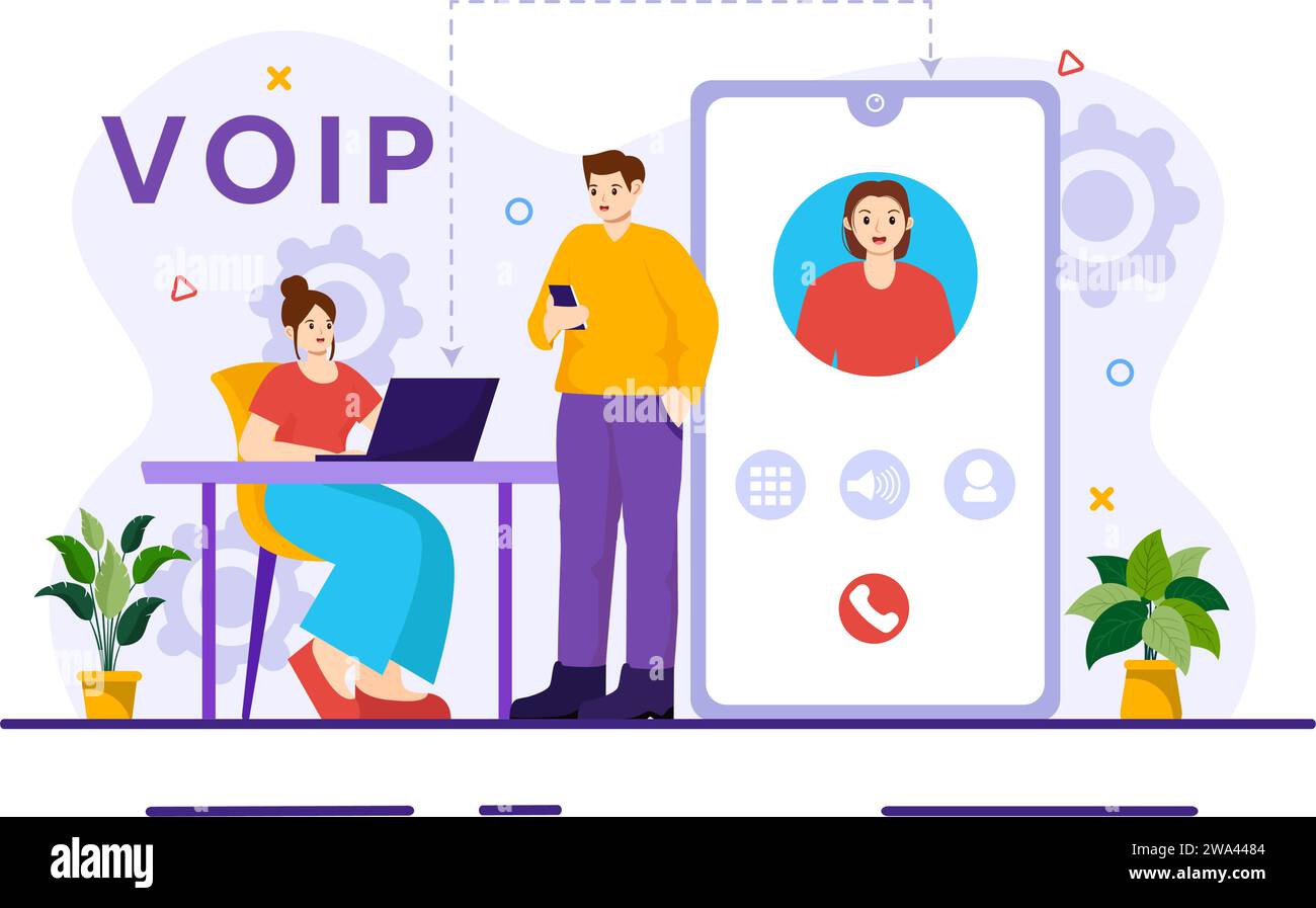 Voip service Stock Vector Images - Alamy