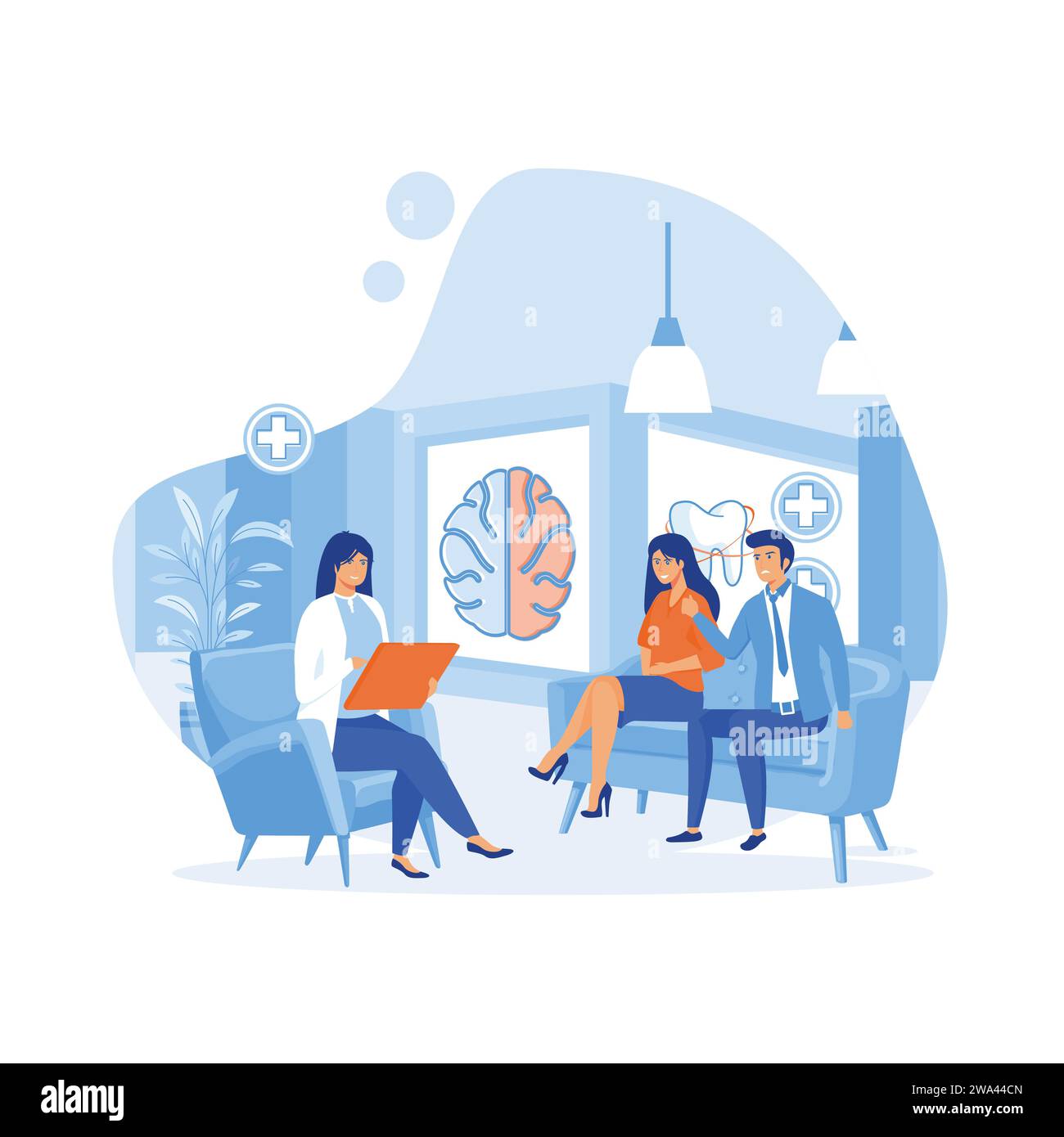 Diverse therapy session Stock Vector Images - Alamy