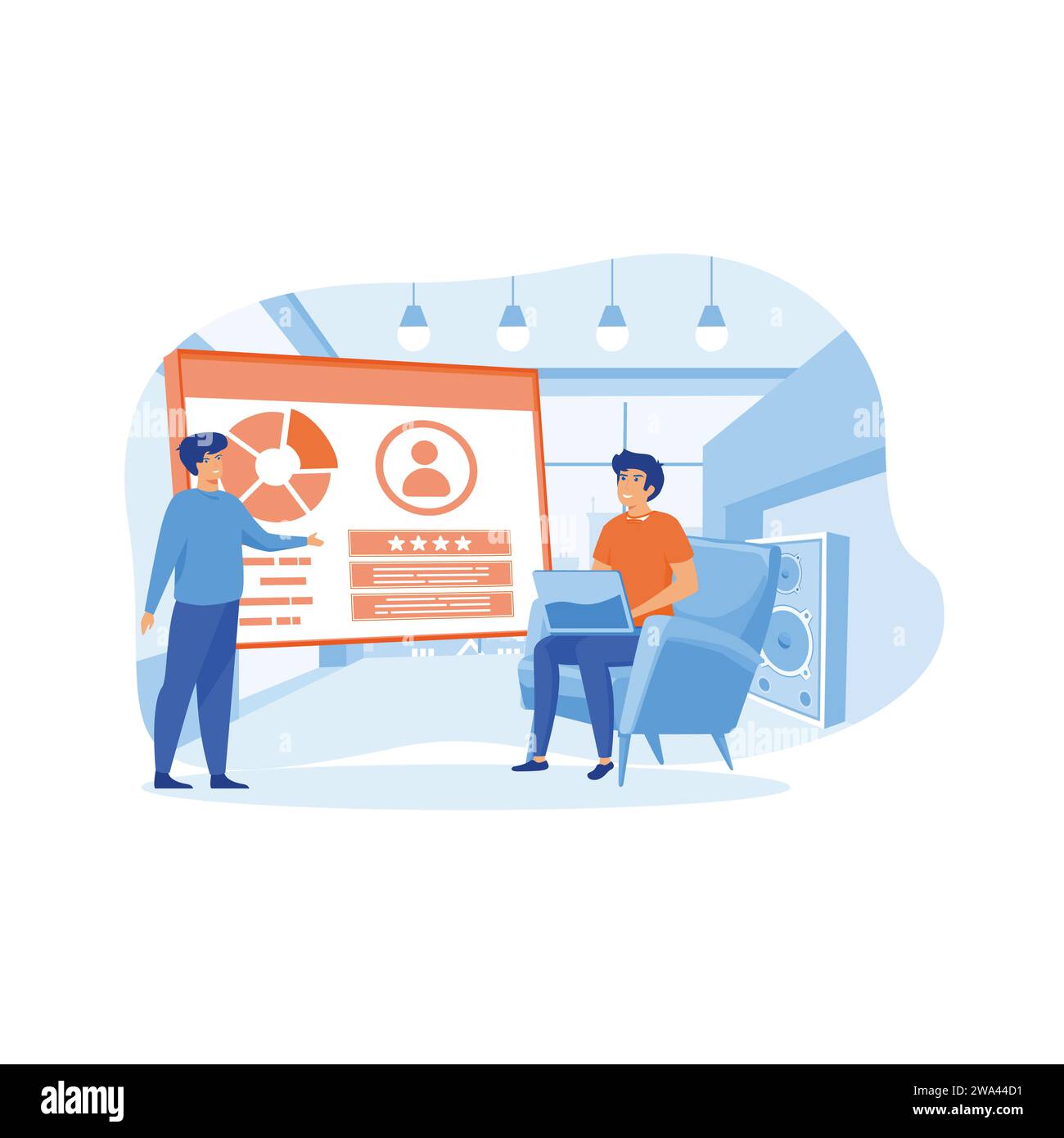 Business conveyor online service or platform. Business project ...