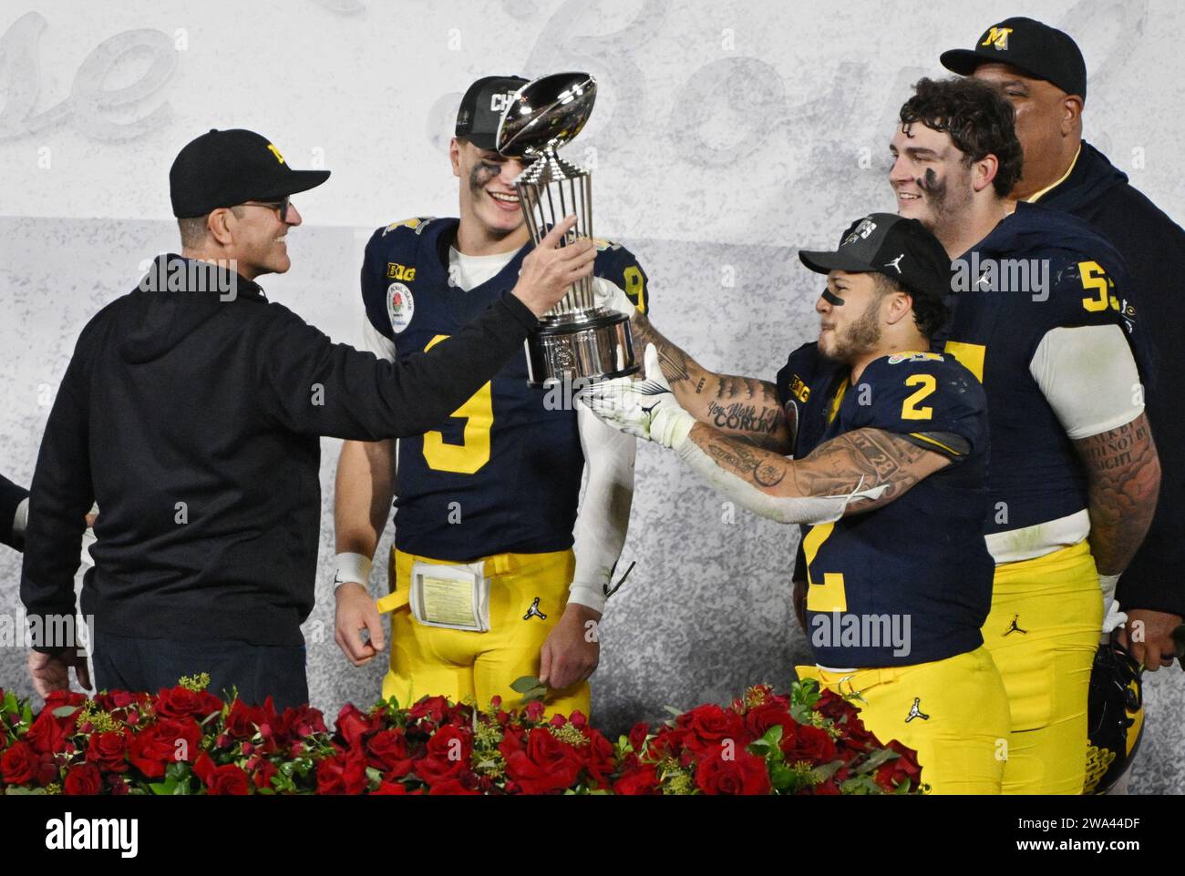 Pasadena, United States. 01st Jan, 2024. Michigan Wolverines head coach ...