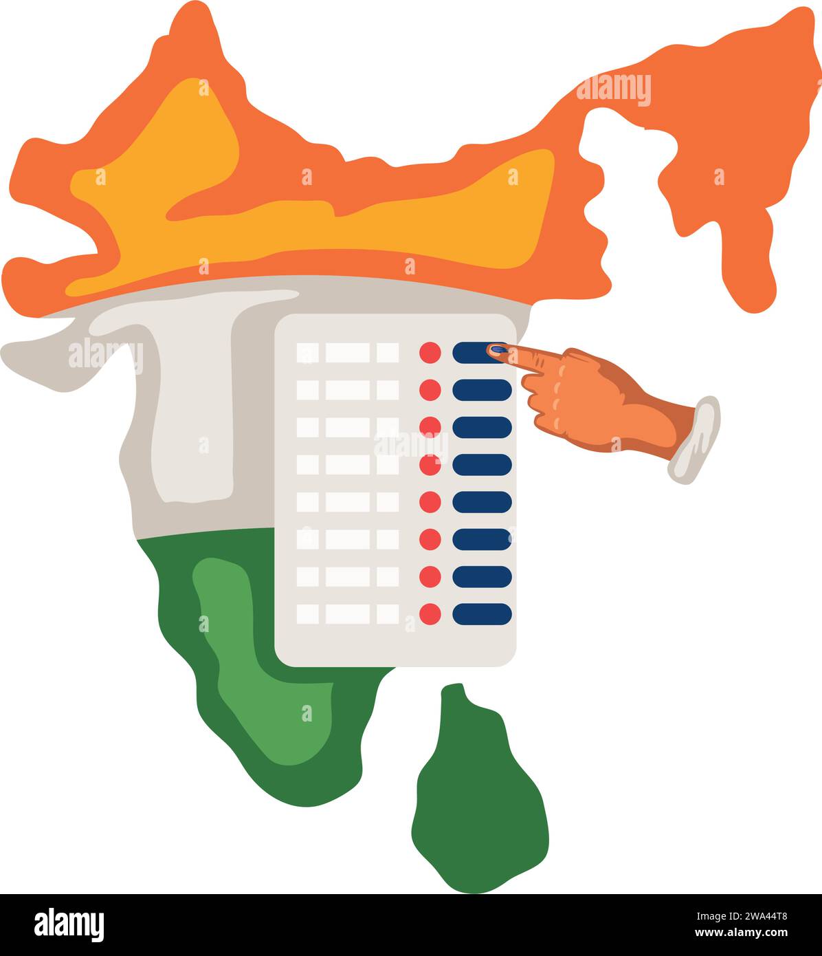 india general election map Stock Vector Image & Art - Alamy