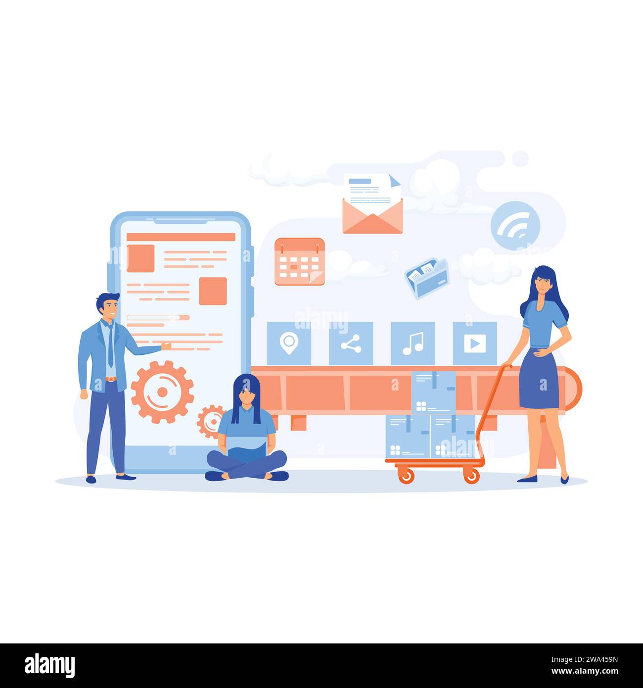 System loading Stock Vector Images - Alamy