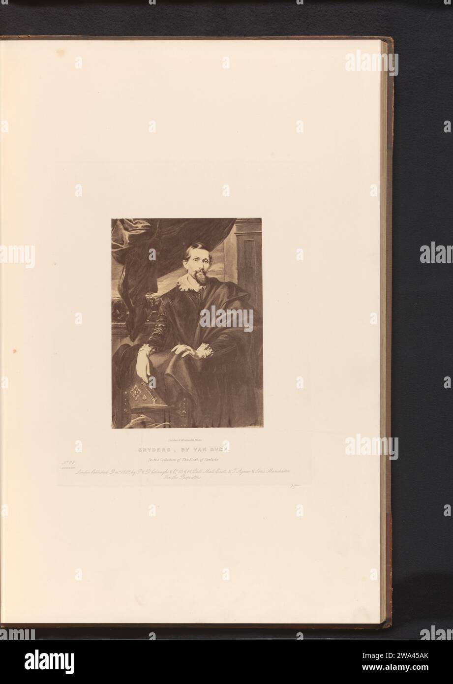 Photo production of a painting of a portrait of Frans Snijders by ...