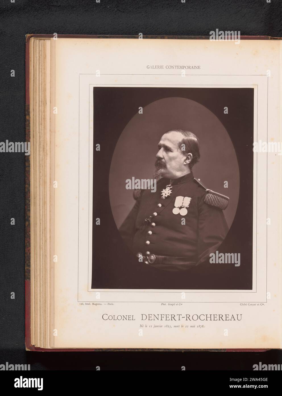 Portret van Pierre Philippe Denfert-Rochereau, Étienne Carjat, c. 1873 ...
