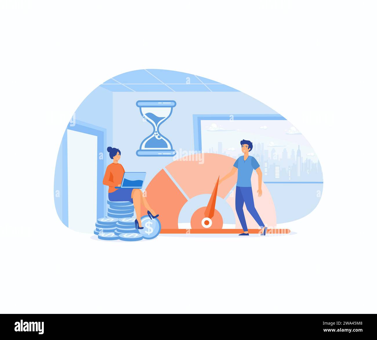 Cost optimization concept. Idea of financial and marketing strategy ...