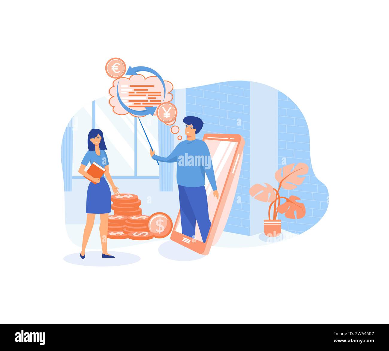 Commercial communicating Stock Vector Images - Alamy