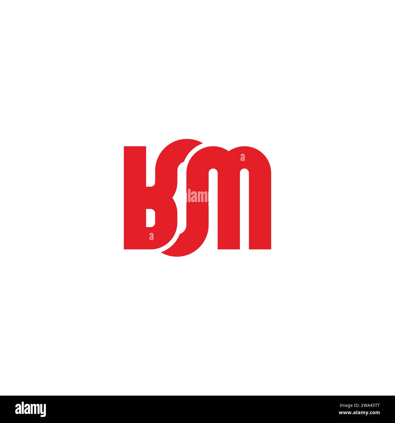 letter bm linked lowercase rotate logo vector Stock Vector Image & Art ...
