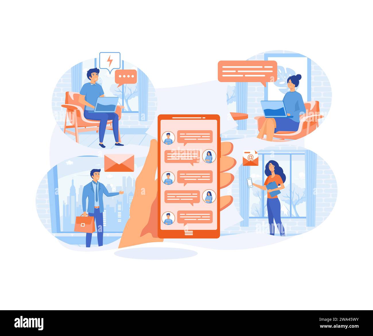 Sending user Stock Vector Images - Alamy