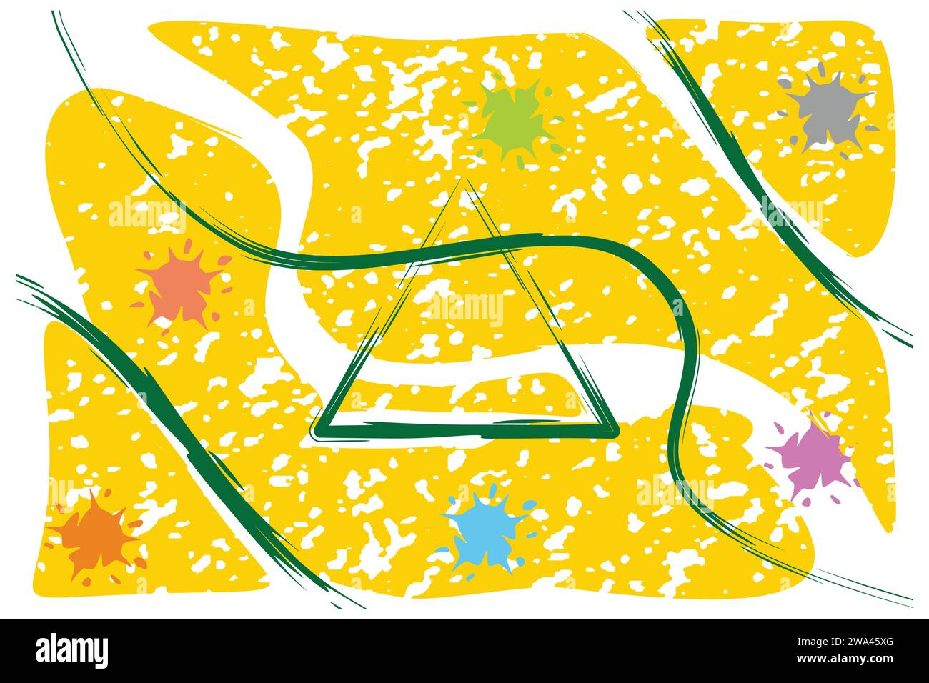 Hand brush bright colors Stock Vector Images - Alamy