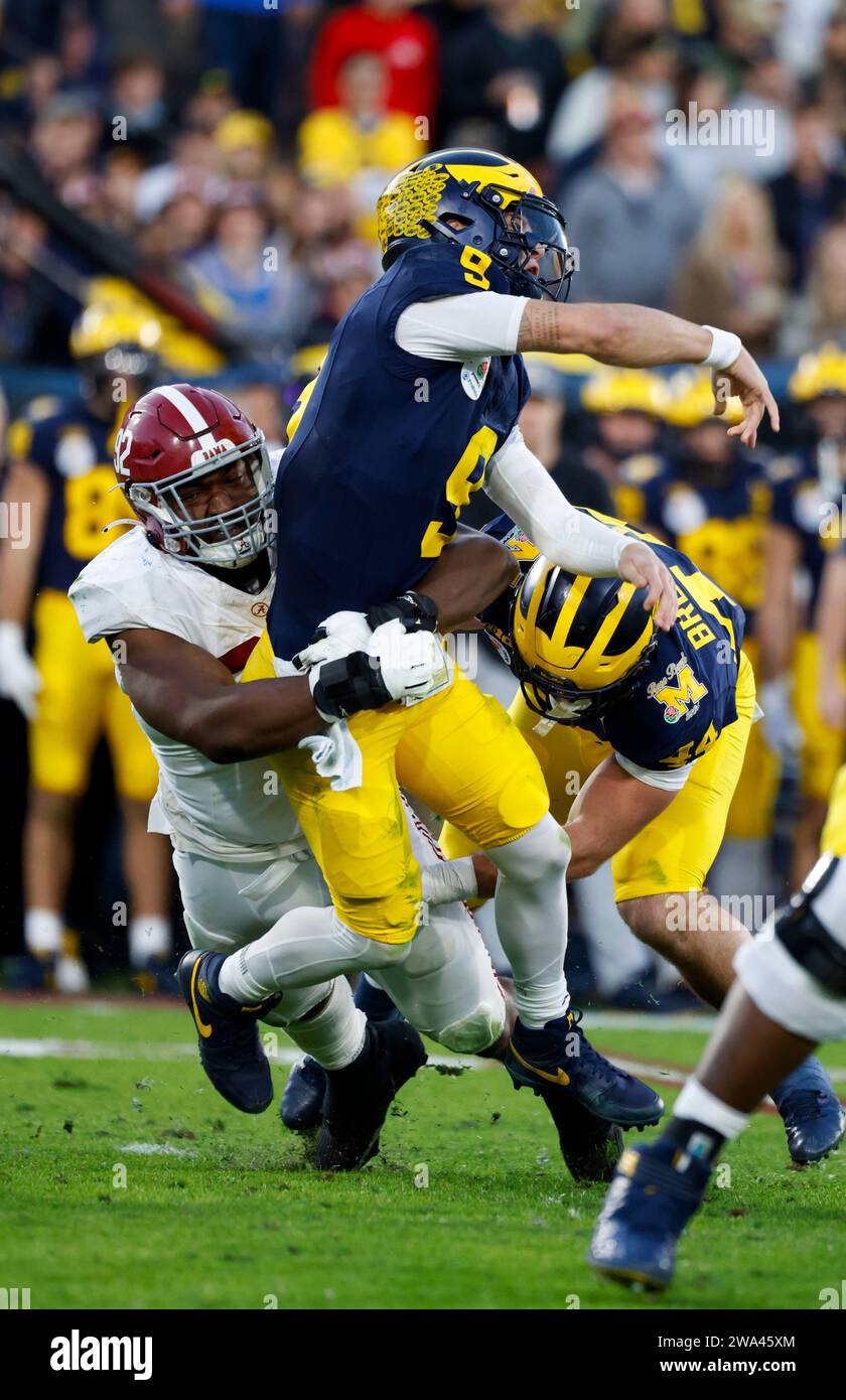 January 01, 2024 Alabama Crimson Tide defensive lineman Justin Eboigbe ...