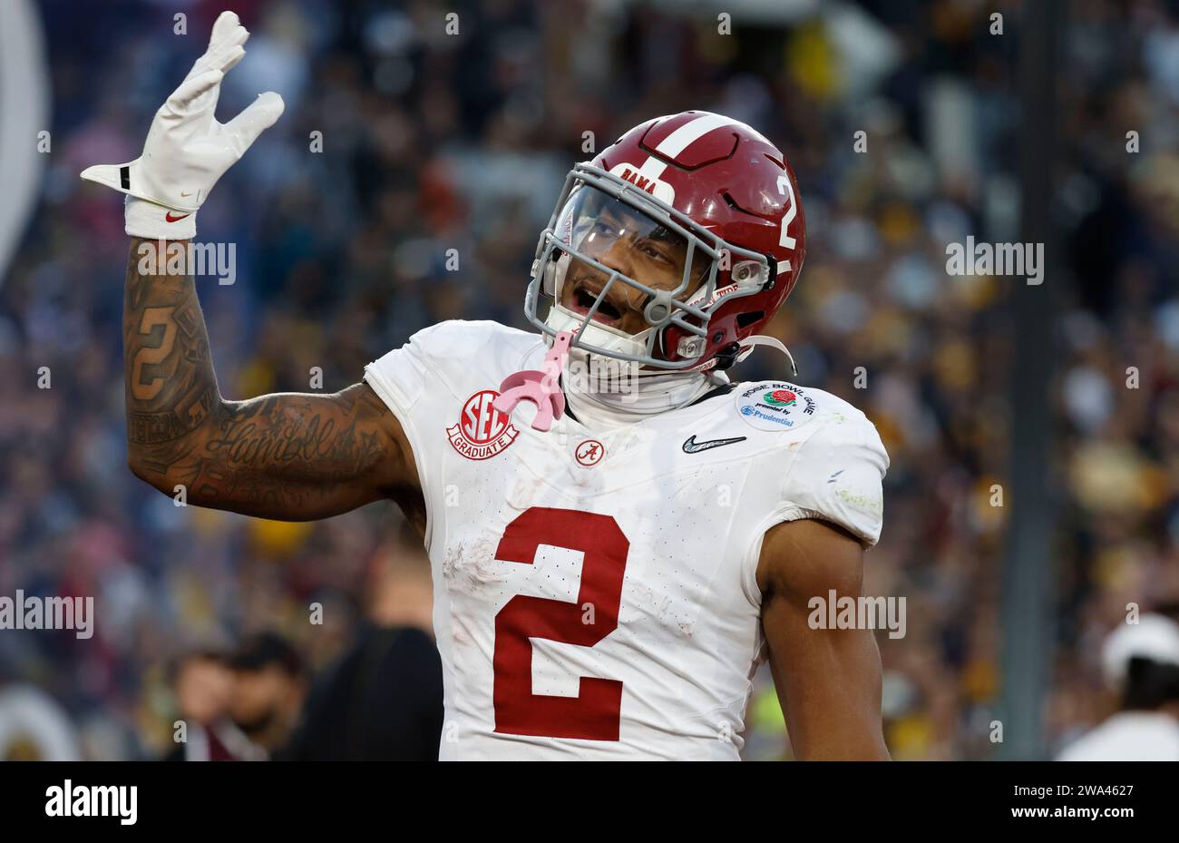 Pasadena, California, USA. 01st Jan, 2024. Alabama Crimson Tide running ...
