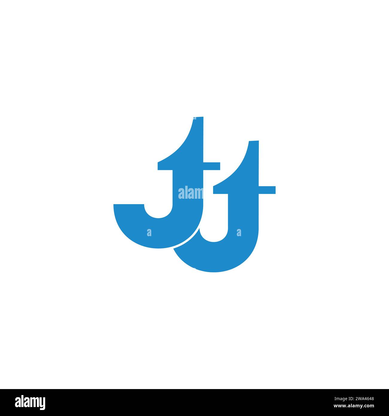 letter jj simple linked font logo vector Stock Vector Image & Art - Alamy