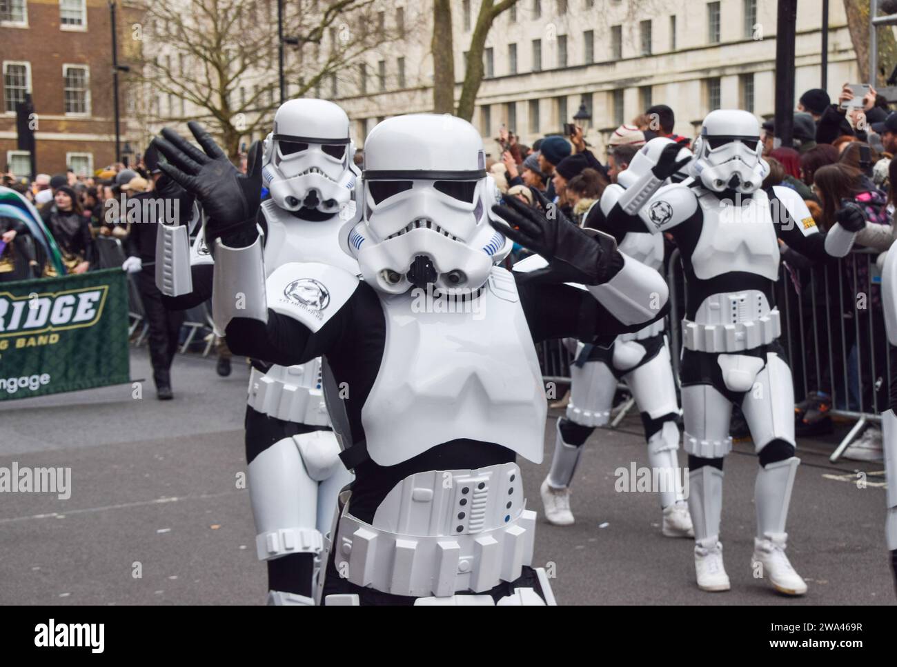 London, UK. 01st Jan, 2024. Participants wearing Star Wars ...
