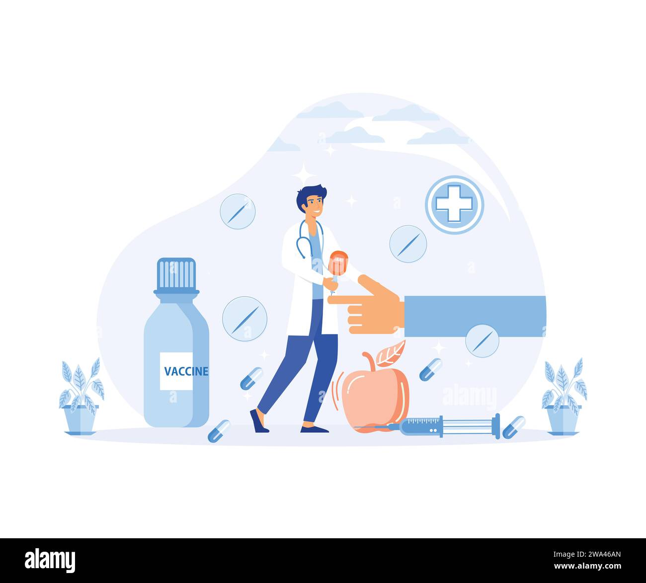 Diabetes level. Flat tiny high sugar level in blood persons concept ...