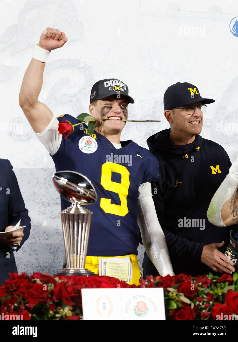 January 01, 2024 Michigan Wolverines quarterback J.J. McCarthy (9 ...